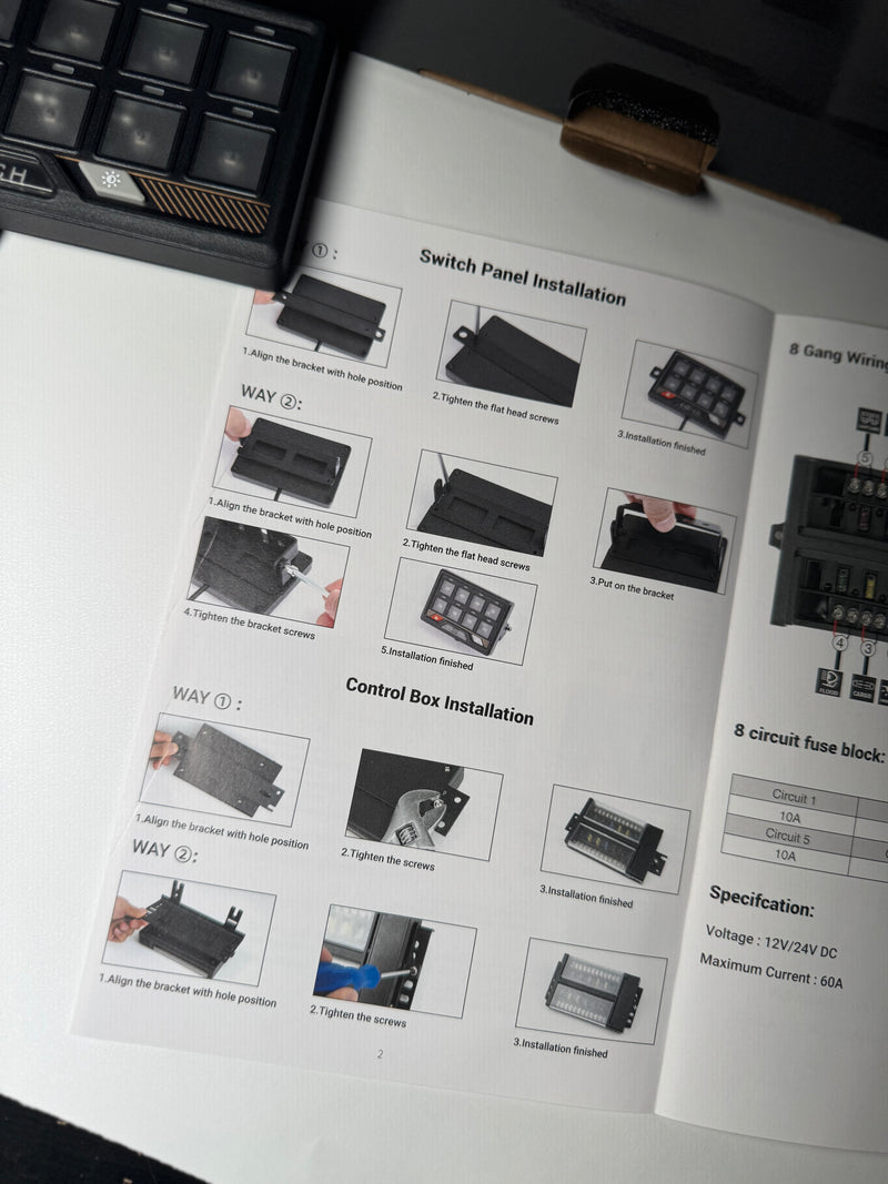 12-Button Switch Panel for LED Rock Lights & 12V Accessories – GlowProLED