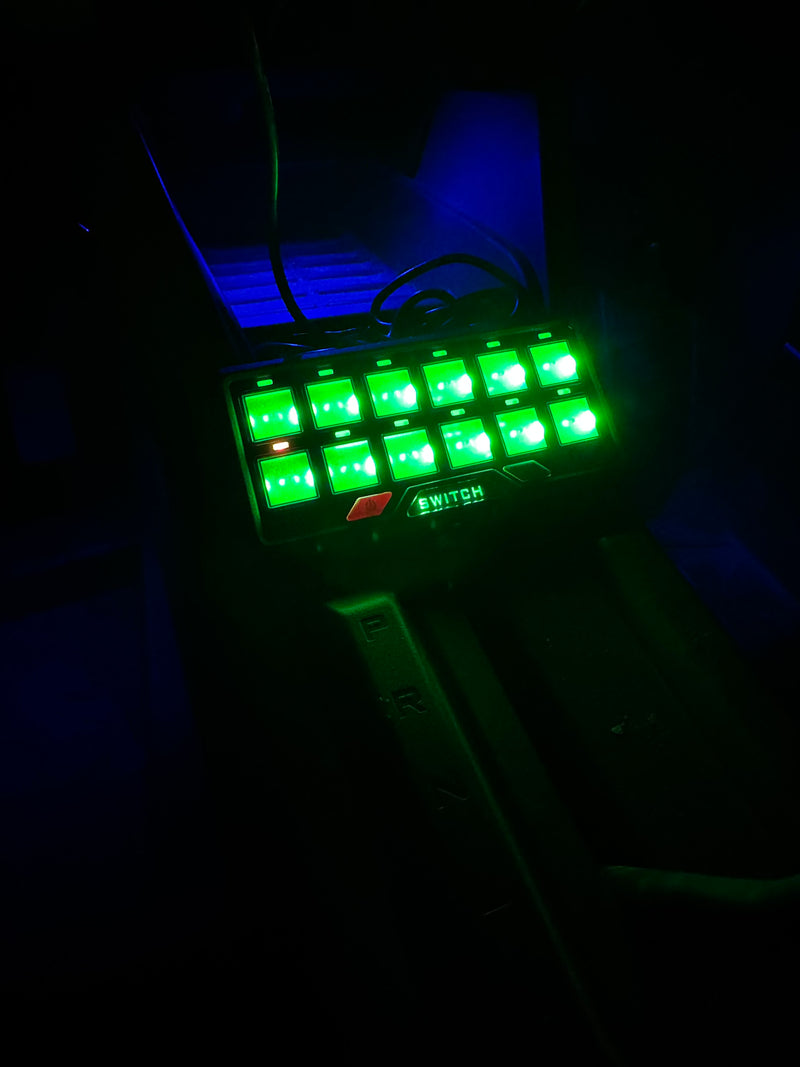 12-Button Switch Panel for LED Rock Lights & 12V Accessories – GlowProLED